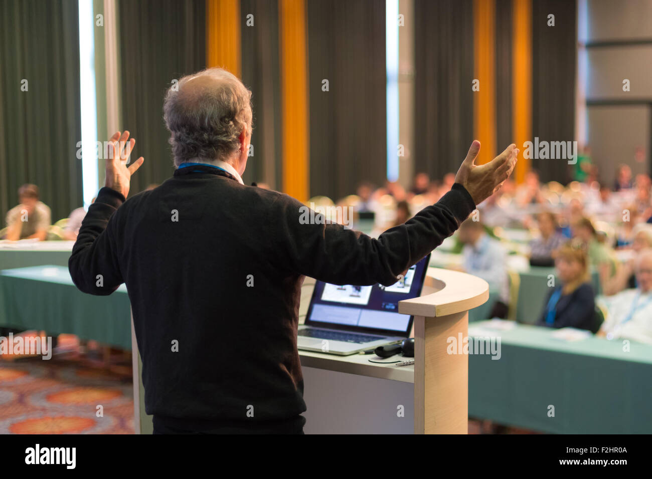 Speaker at Business Conference and Presentation Stock Photo - Alamy