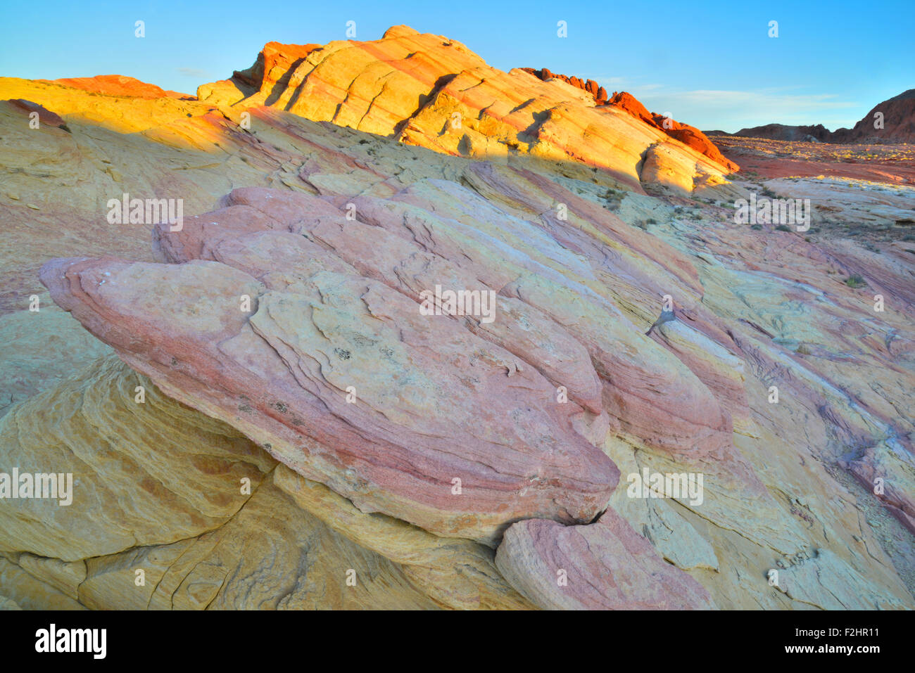 Colorful wavy sandstone shapes hi-res stock photography and images - Alamy