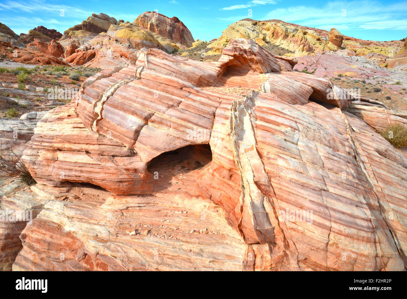 Colorful wavy sandstone shapes hi-res stock photography and images - Alamy