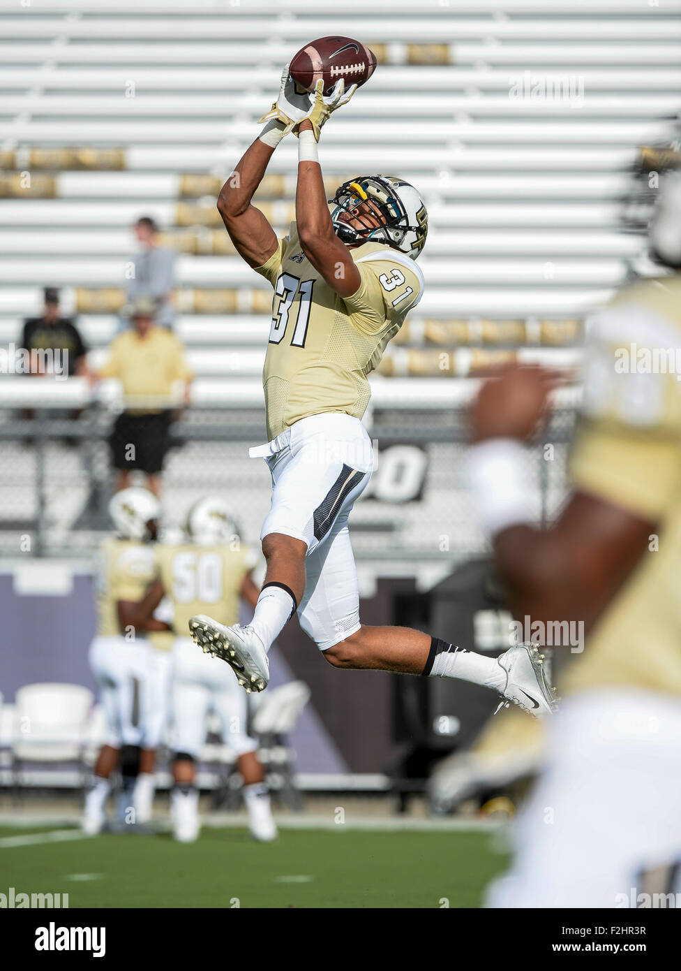 Orlando, FL, USA. 19th Sep, 2015. UCF Knights defensive back Jeremy ...
