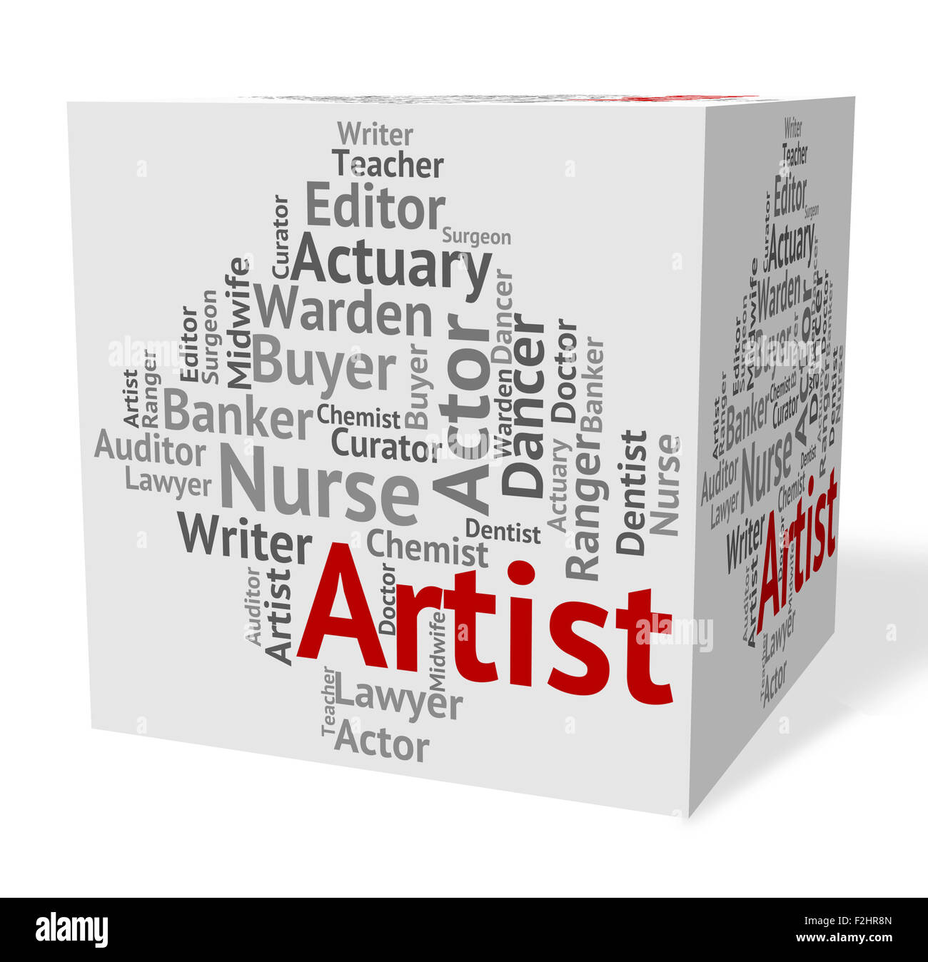 Artist Job Meaning Recruitment Painter And Word Stock Photo - Alamy