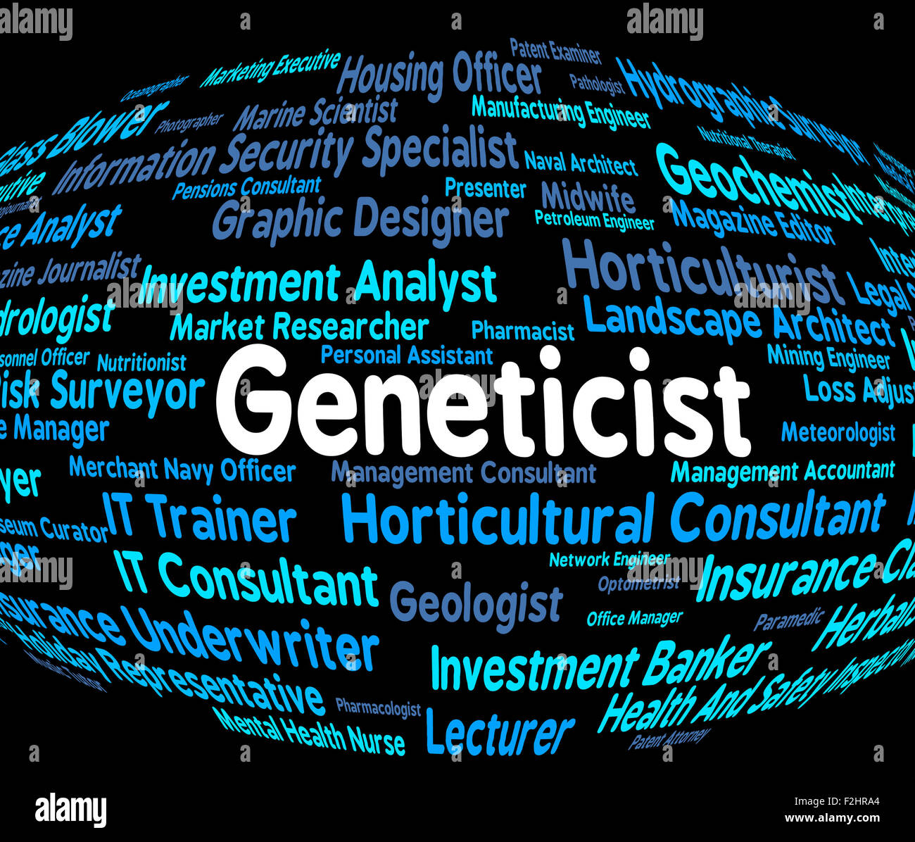 Geneticist Job Showing Career Excellence And Geneticists Stock Photo ...