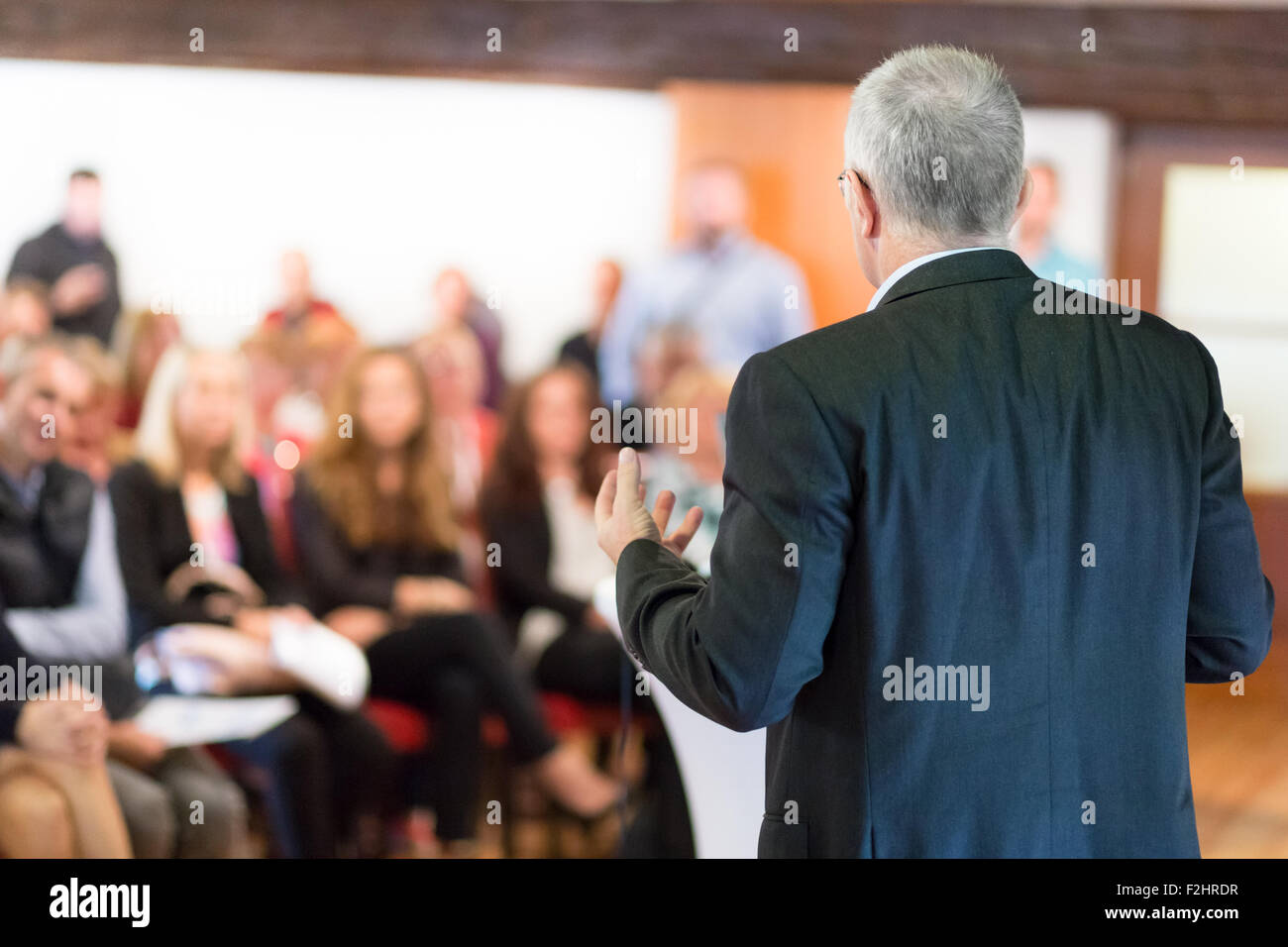 Speaker at Business Conference and Presentation Stock Photo - Alamy