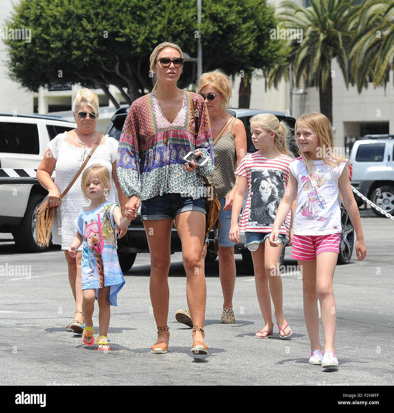 Alex Gerrard takes her three daughters, mother and mother-in-law for a ...