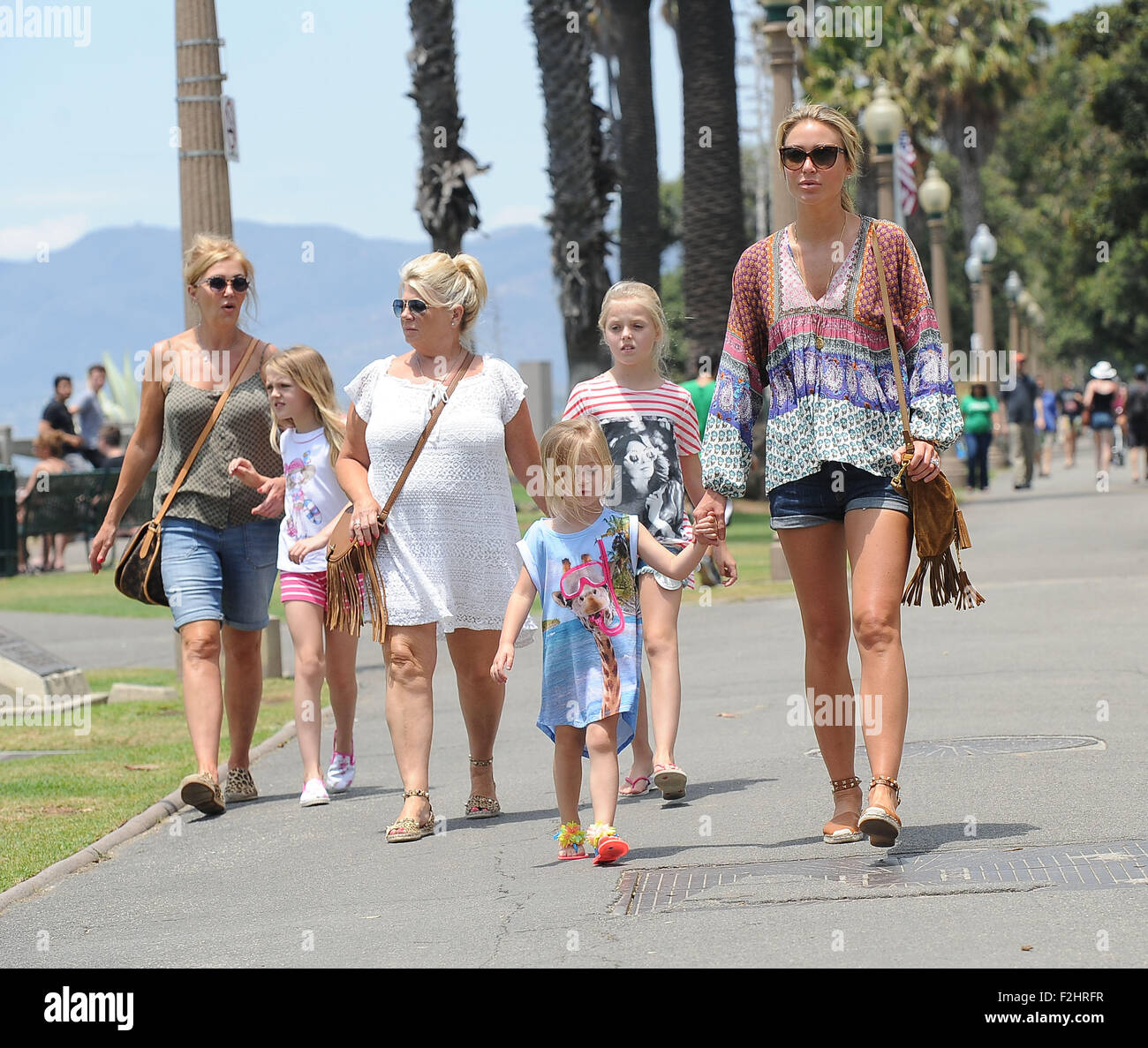 Alex Gerrard takes her three daughters, mother and mother-in-law for a ...