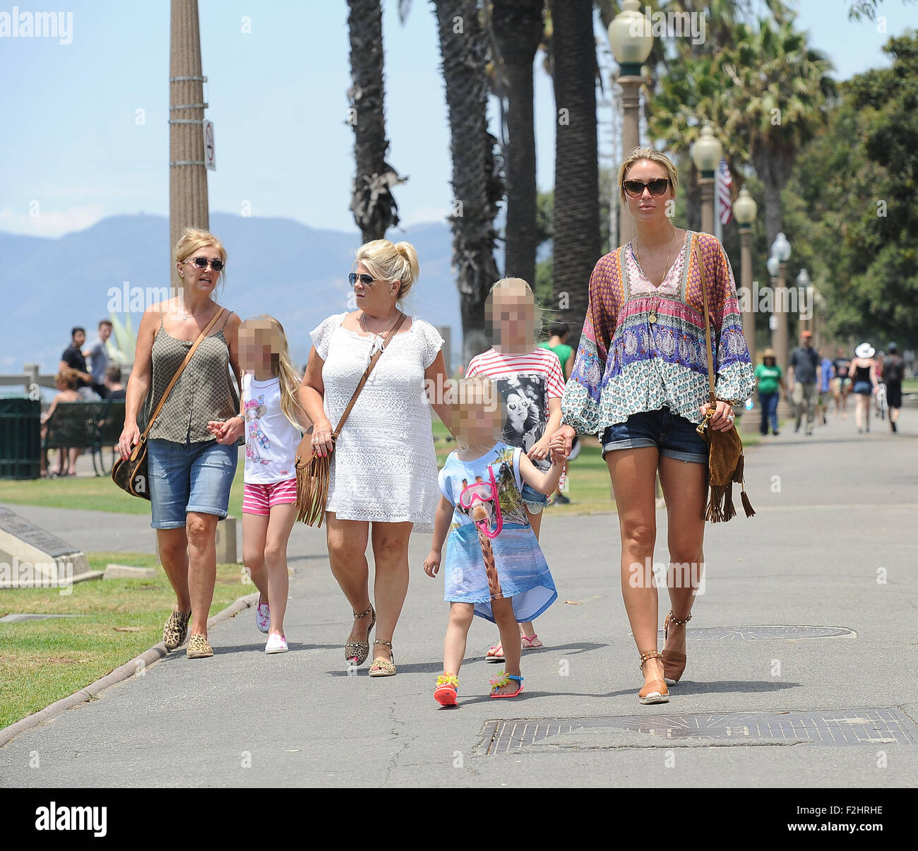 Alex Gerrard takes her three daughters, mother and mother-in-law for a ...