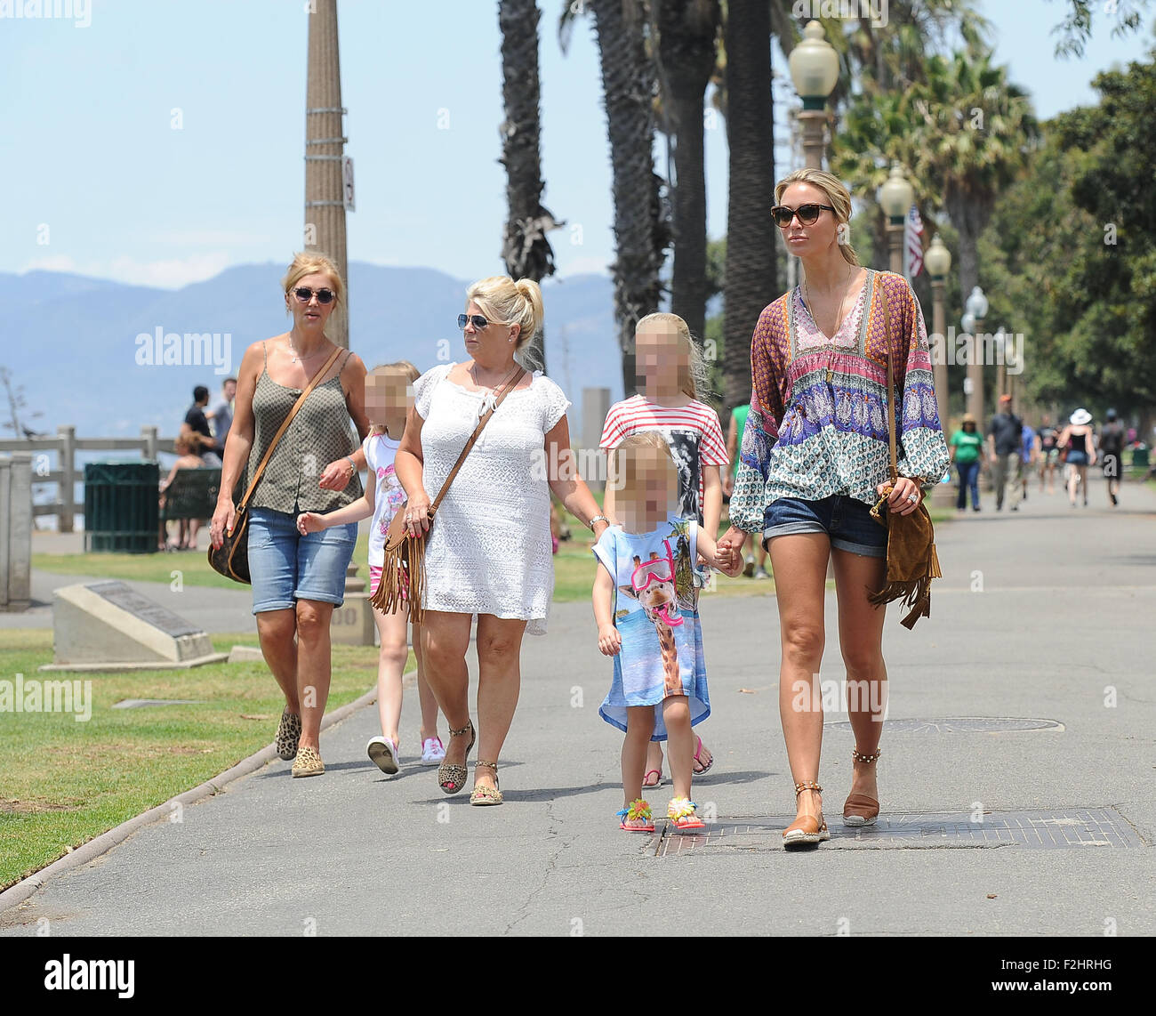 Alex Gerrard takes her three daughters, mother and mother-in-law for a ...