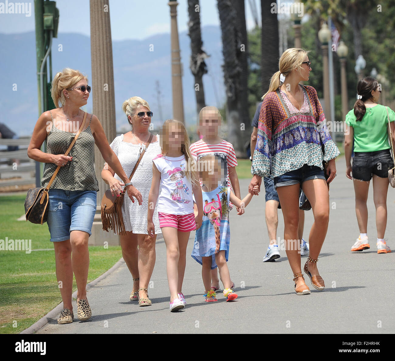 Alex Gerrard takes her three daughters, mother and mother-in-law for a ...