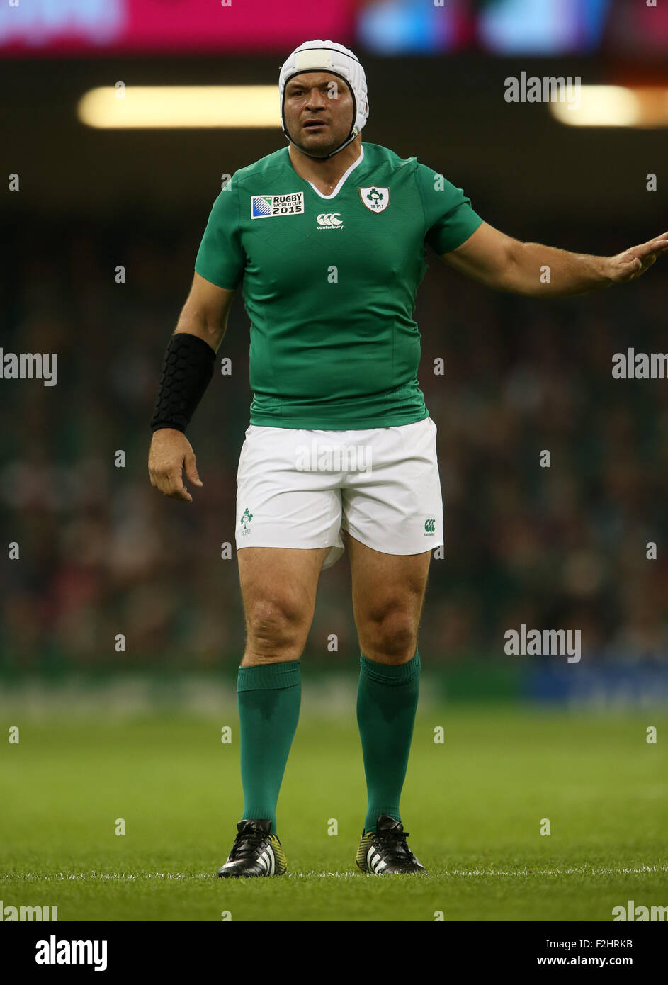 Cardiff, Wales, UK. 19th September, 2015. Rory Best Ireland Ireland V ...
