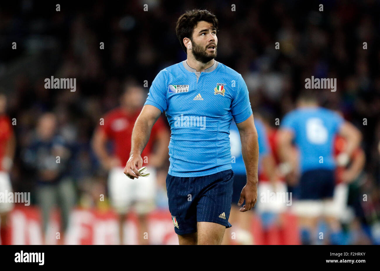 Twickenham, London, UK. 19th September, 2015. Luke Mclean Italy France ...