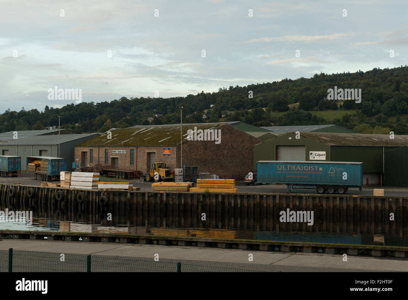 Perth harbour quayside,lower Friarton,Perth,Scotland,UK Stock Photo - Alamy