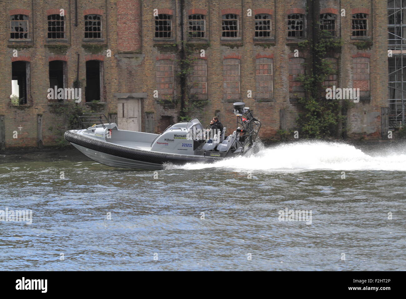 Norsafe Magnum Project Fast Rescue Boat being demonstrated during DSEI ...