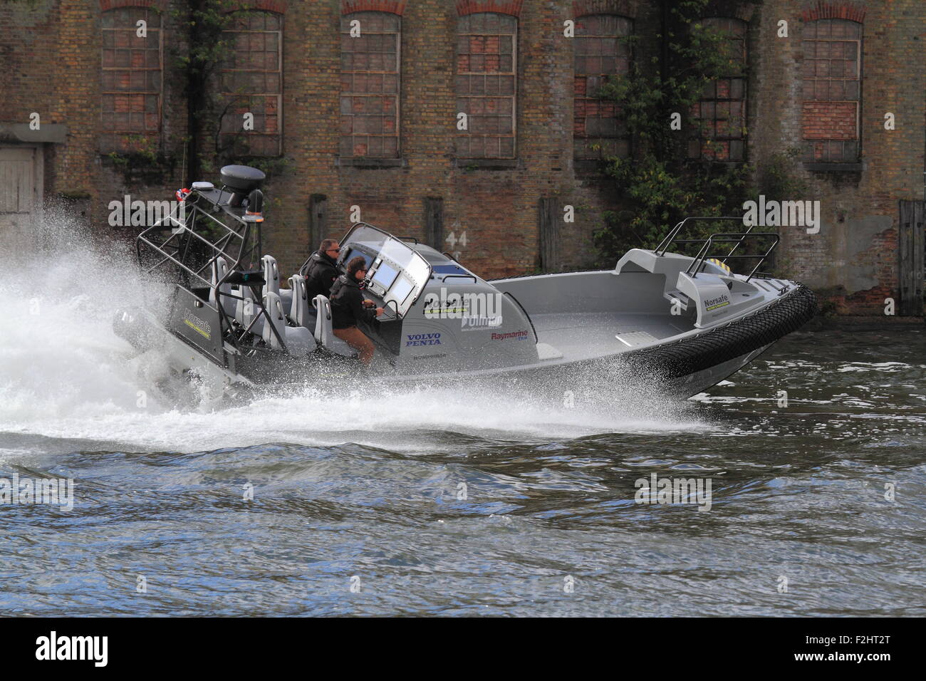 Norsafe Magnum Project Fast Rescue Boat being demonstrated during DSEI ...