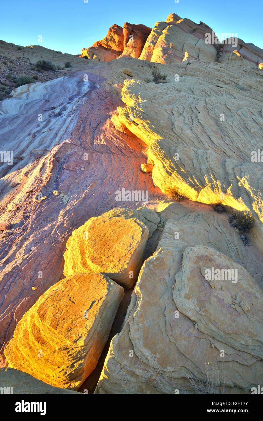 Colorful wavy sandstone shapes hi-res stock photography and images - Alamy