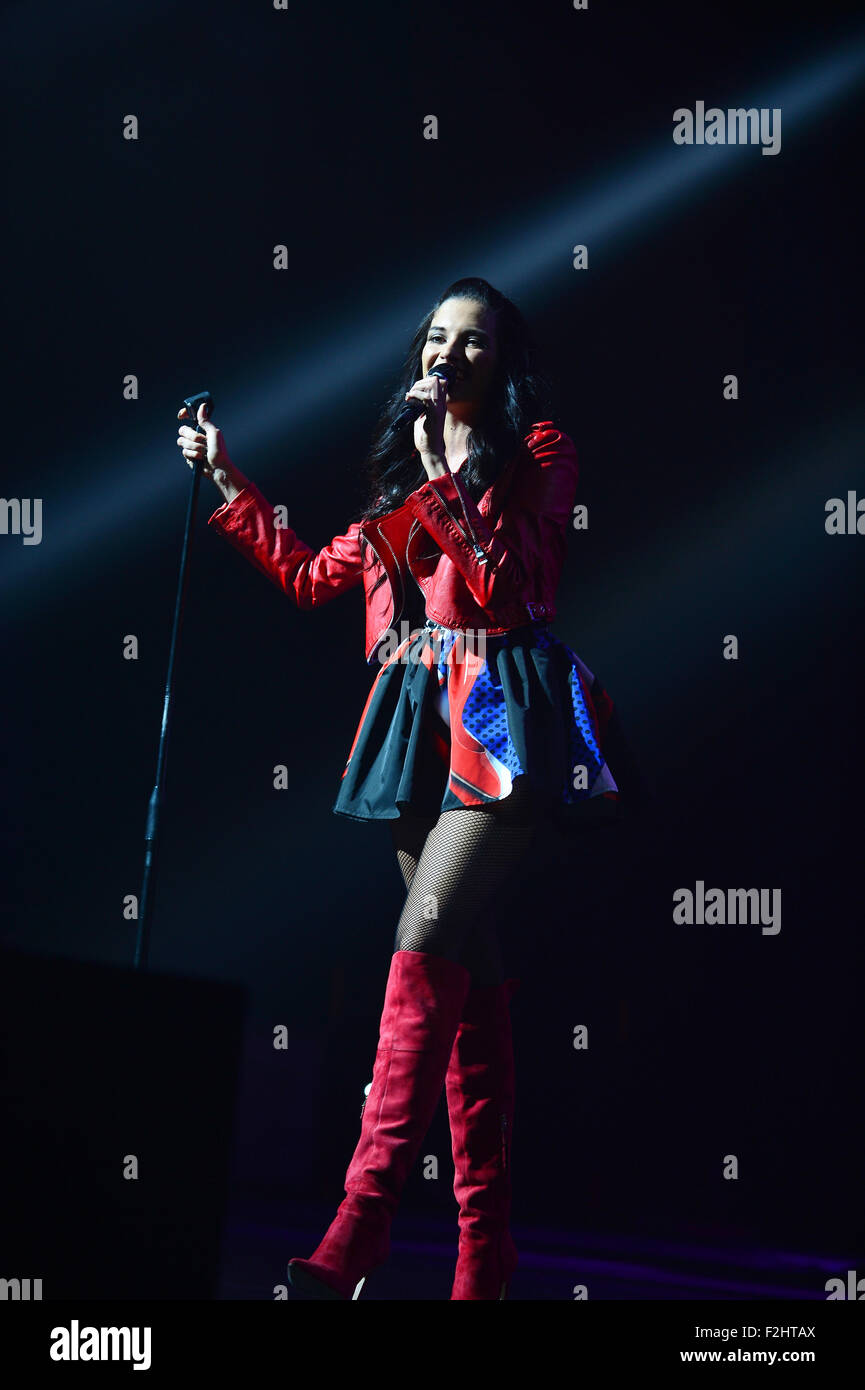 Latin pop singer Natalia Jimenez performs live on stage at the James L ...