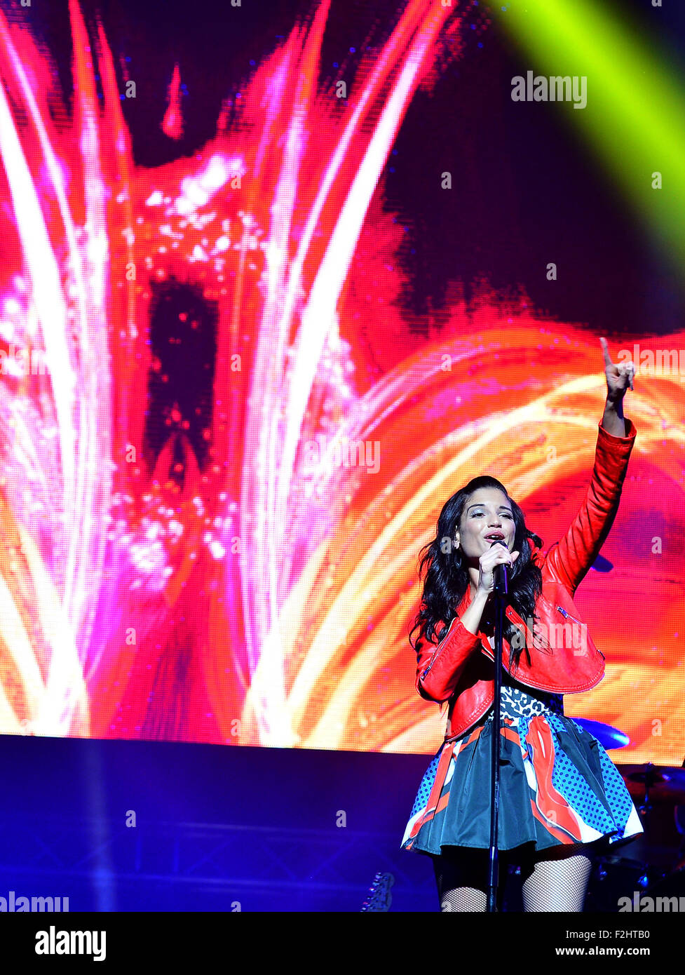 Latin pop singer Natalia Jimenez performs live on stage at the James L ...