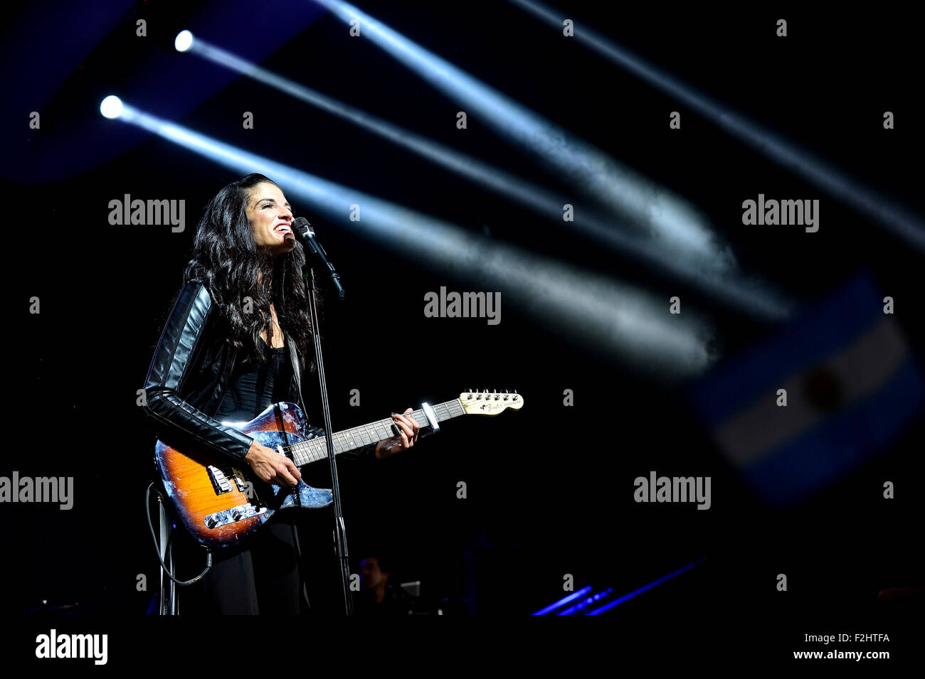 Latin pop singer Natalia Jimenez performs live on stage at the James L ...