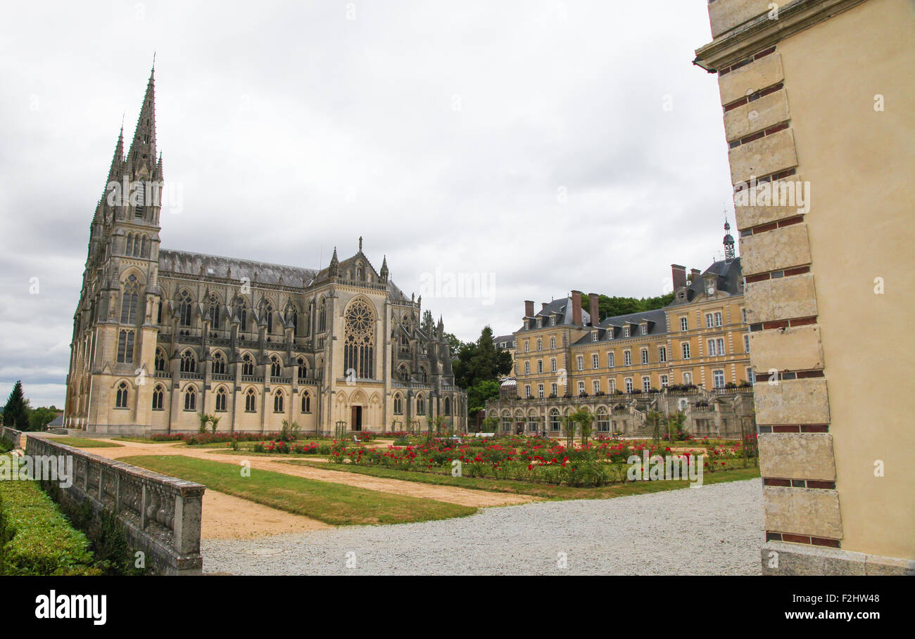 Notre Dame de Montligeon Basilica in La Chapelle Montligeon in the ...