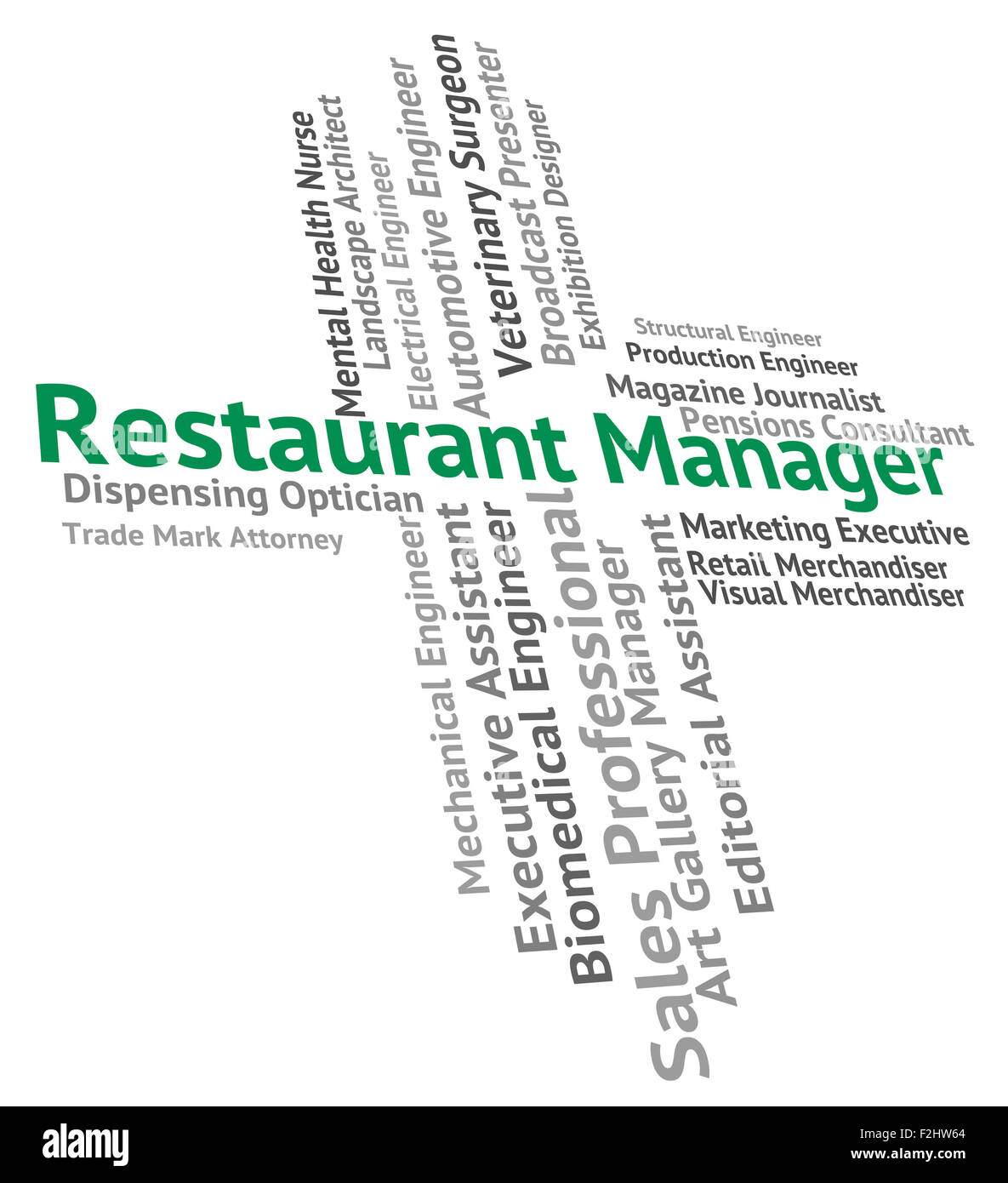 Restaurant Manager Representing Restaurants Cuisine And Hire Stock ...