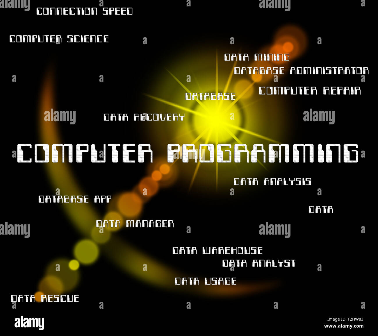 Computer Programming Showing Software Design And Computers Stock Photo - Alamy