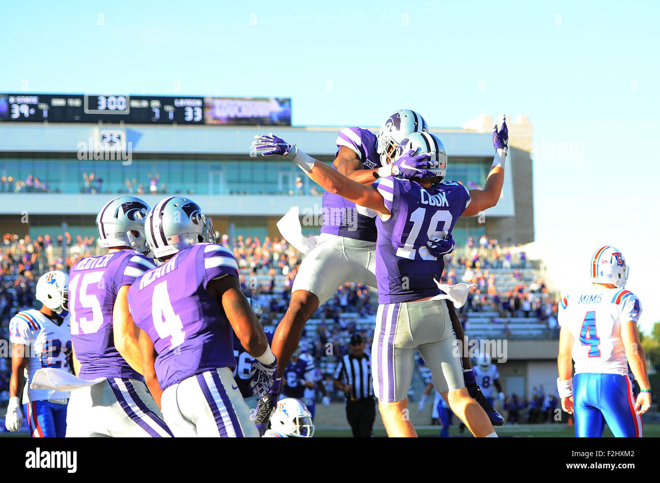 Manhattan, Kansas, USA. 19th Sep, 2015. Kansas State Wildcats wide ...