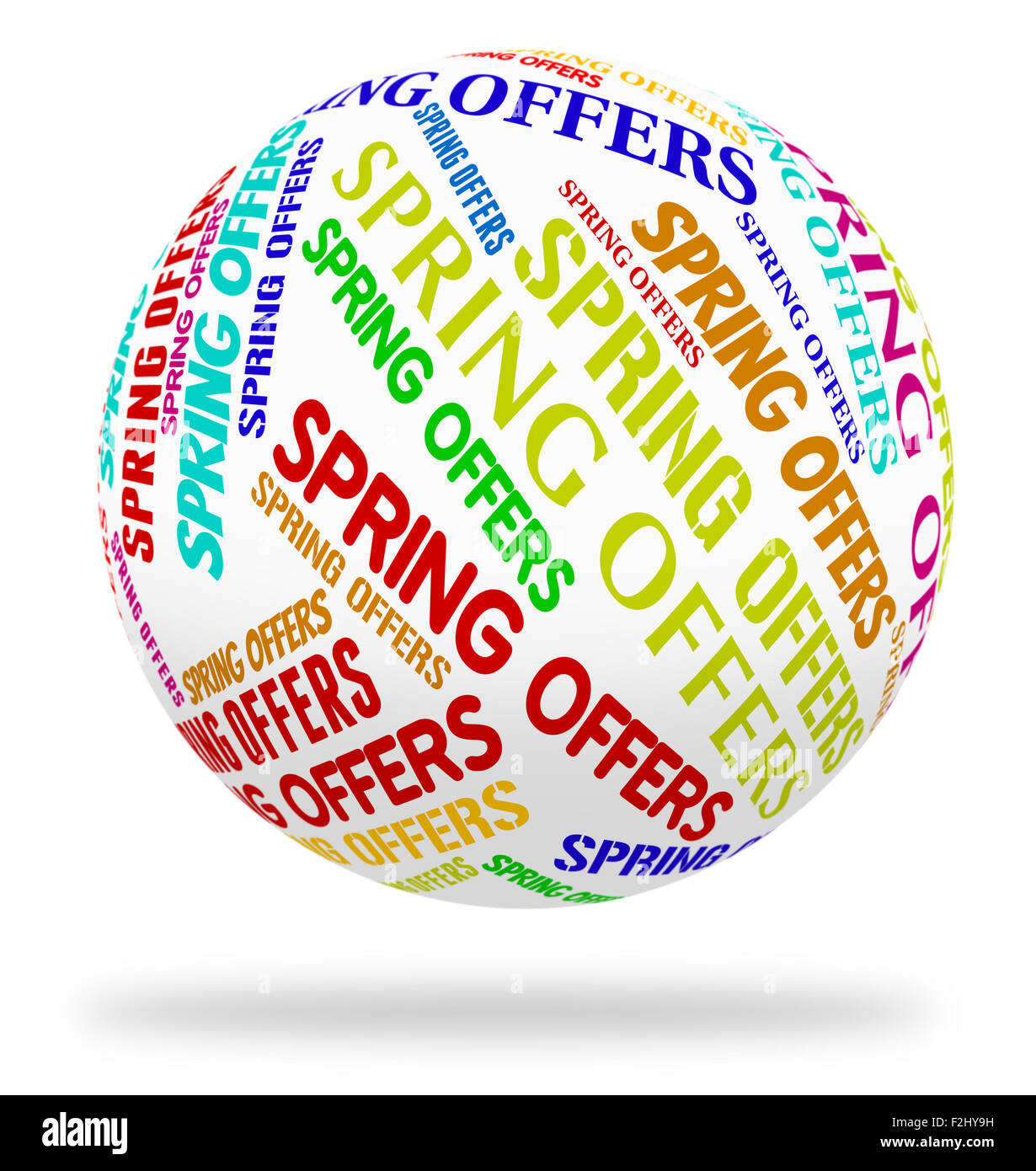 Spring Offers Indicating Bargain Promo And Clearance Stock Photo - Alamy