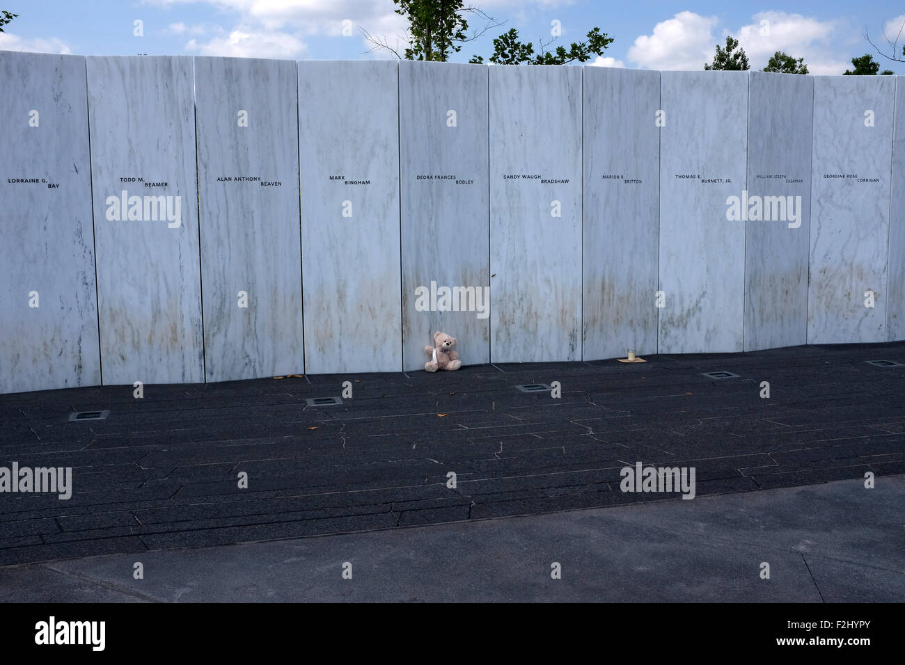Teddy Bear in front of Flight 93 Memorial in Shankstown, Pennsylvania ...