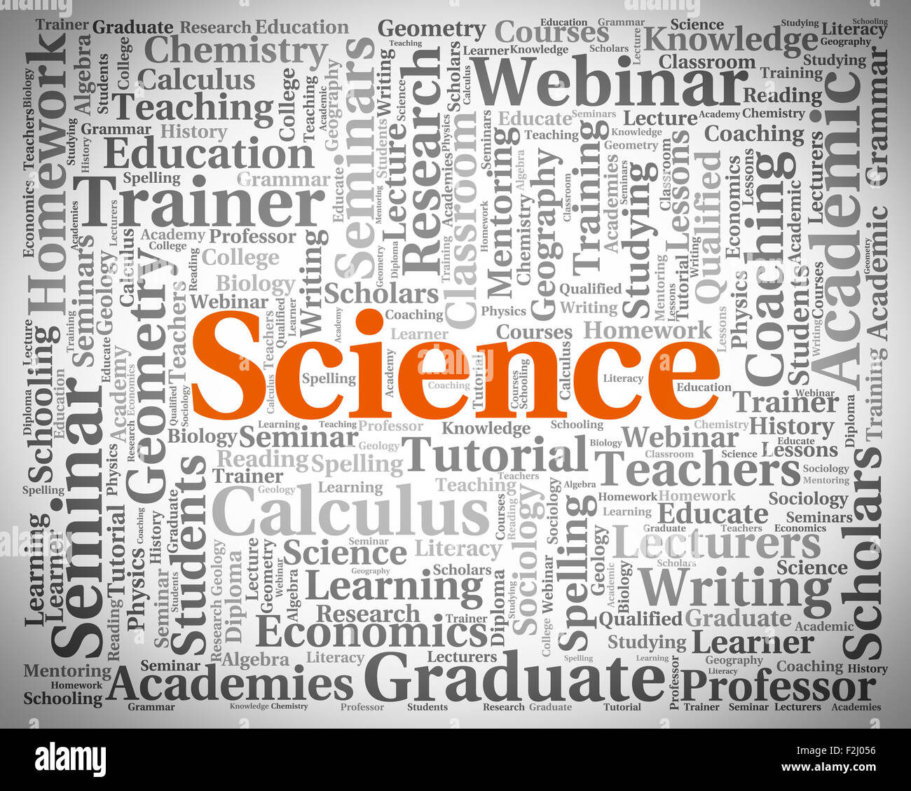 Science Word Showing Chemist Text And Chemistry Stock Photo - Alamy