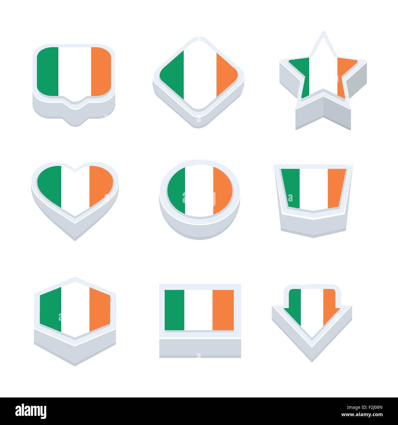 Flags of ireland Stock Vector Images - Alamy