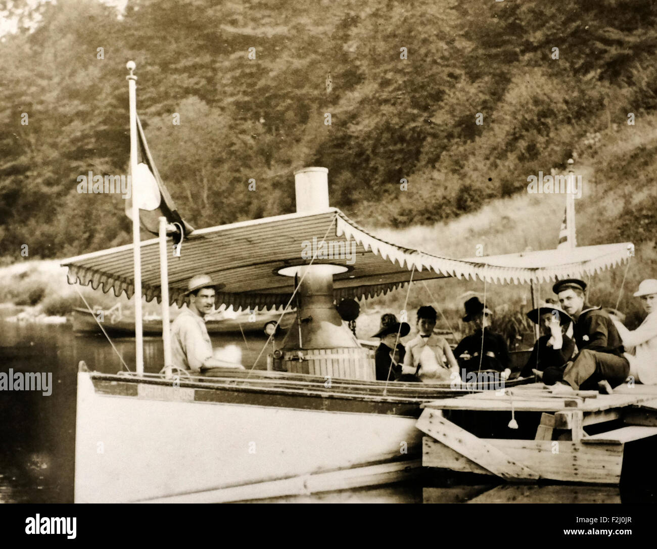 Activity at South Fork Fishing and Hunting Club before the dam burst ...