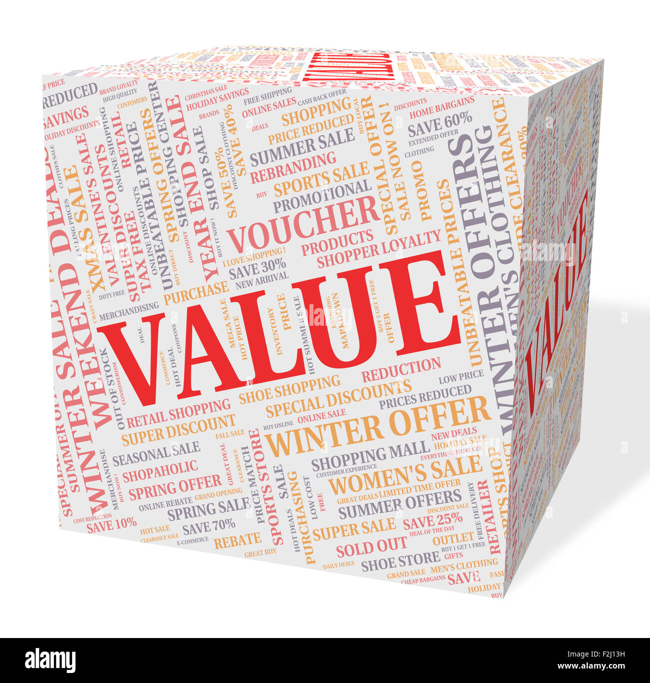 Value Cube Representing Quality Control And Perfection Stock Photo - Alamy