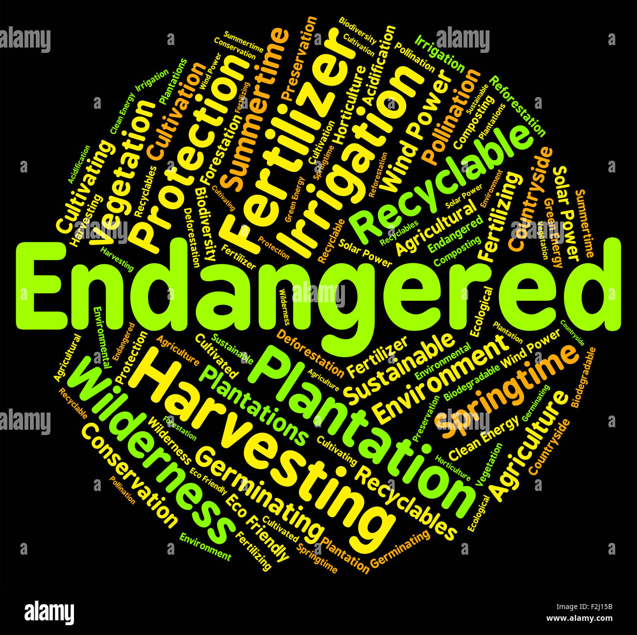 Endangered Word Indicating At Risk And Threatened Stock Photo - Alamy