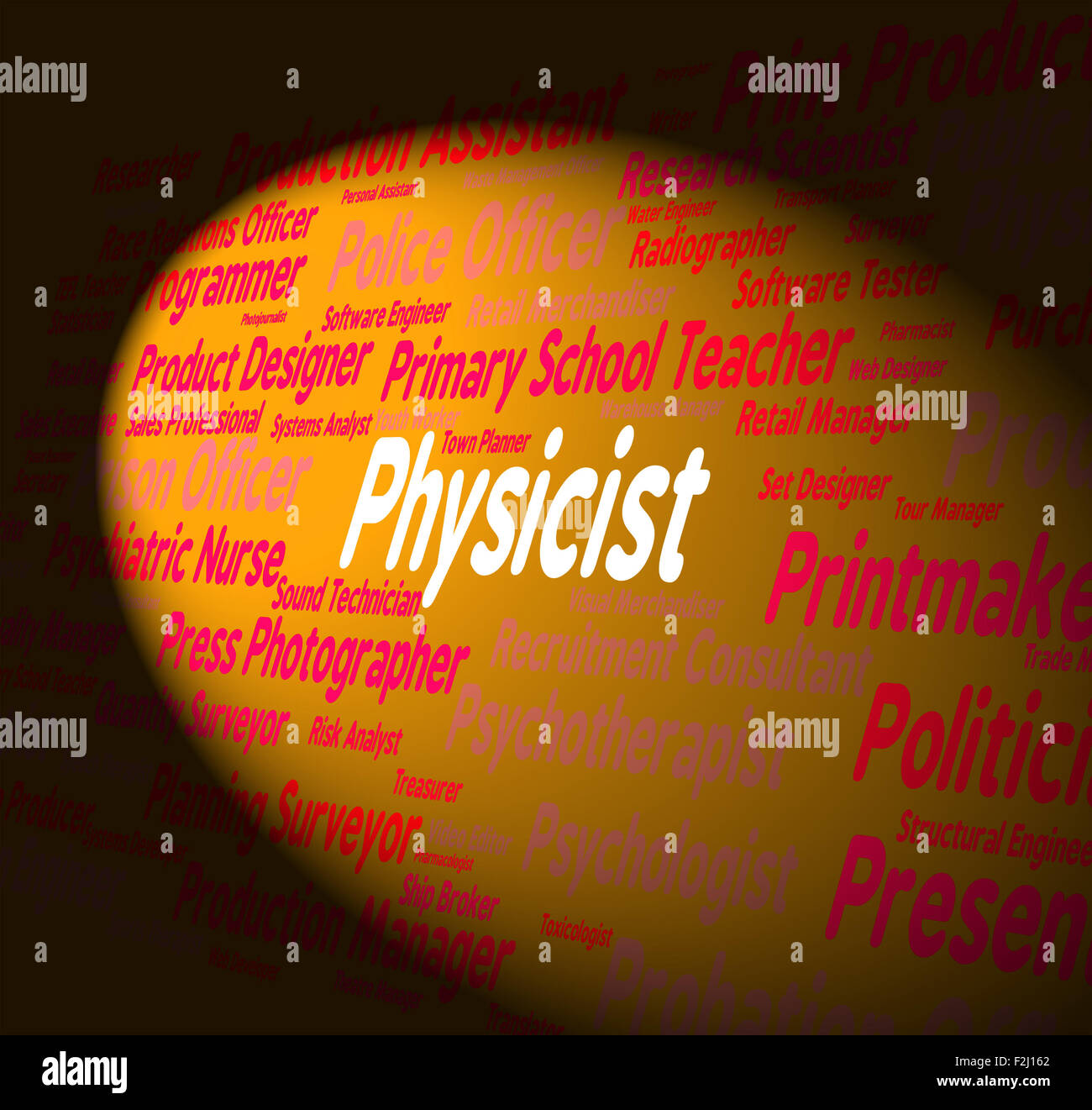 Physicist Job Showing Lab Technician And Physicists Stock Photo - Alamy