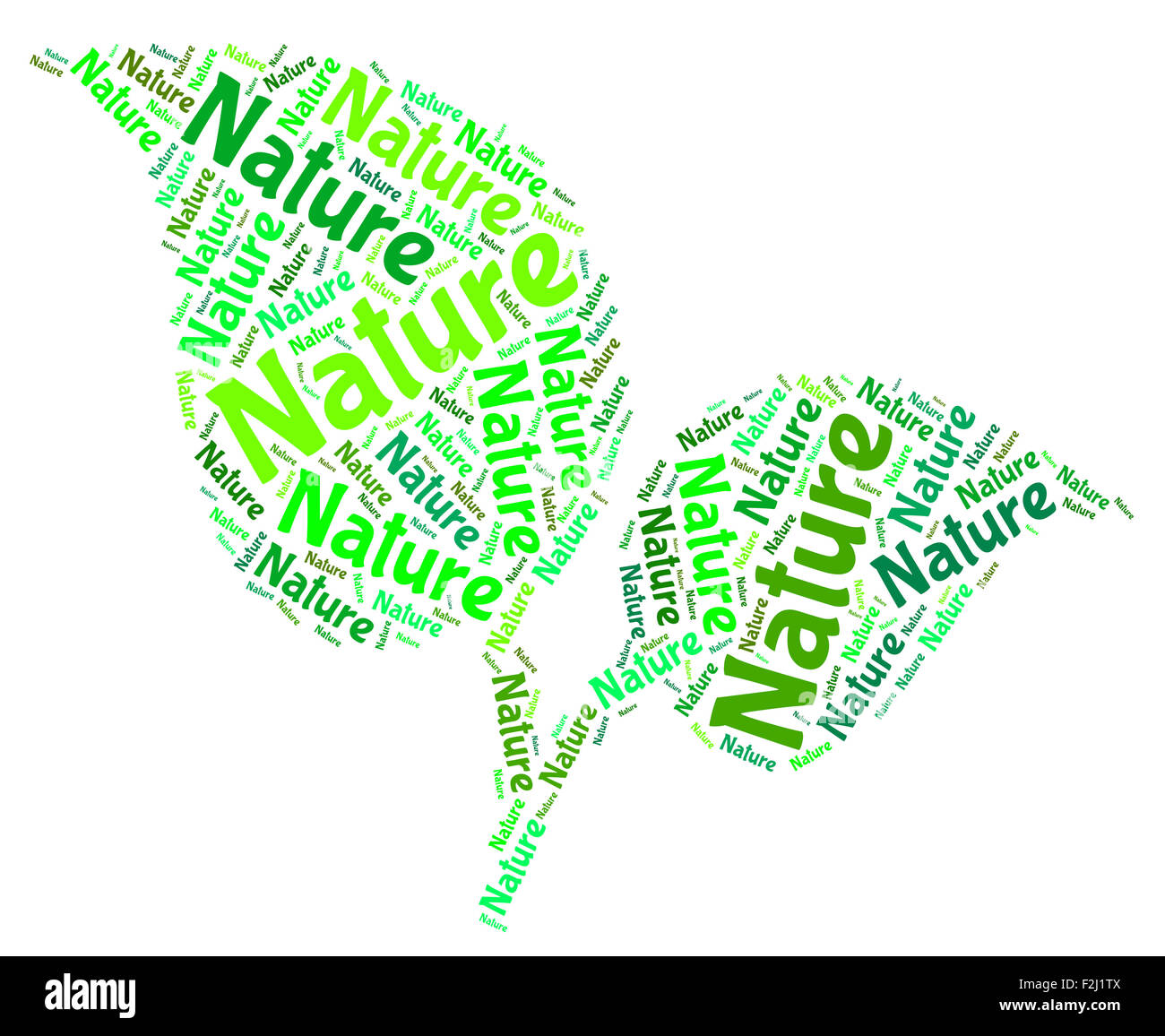 Nature Word Representing Countryside Natural And Scenic Stock Photo - Alamy