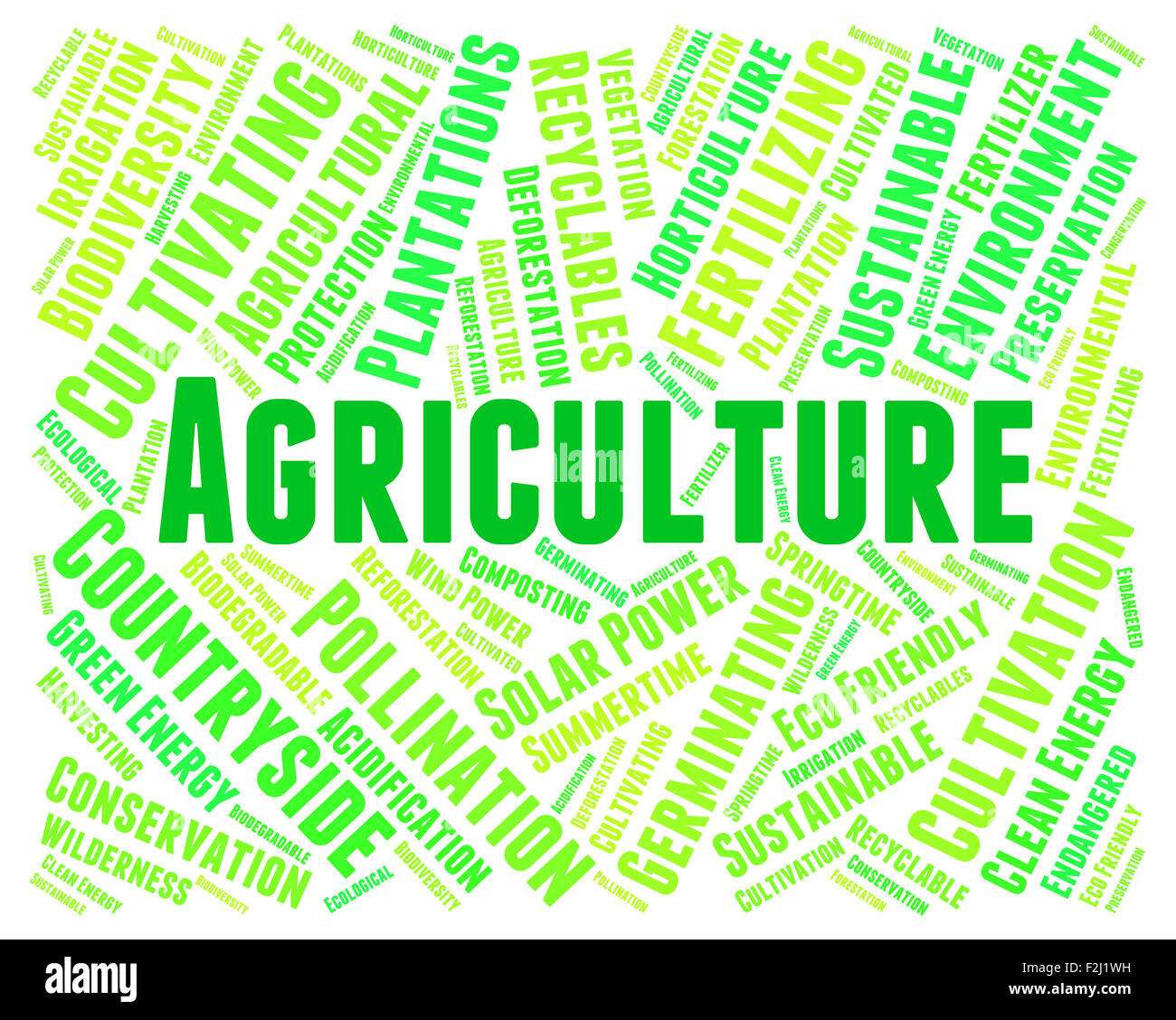 Agriculture Word Showing Cultivates Text And Farm Stock Photo - Alamy