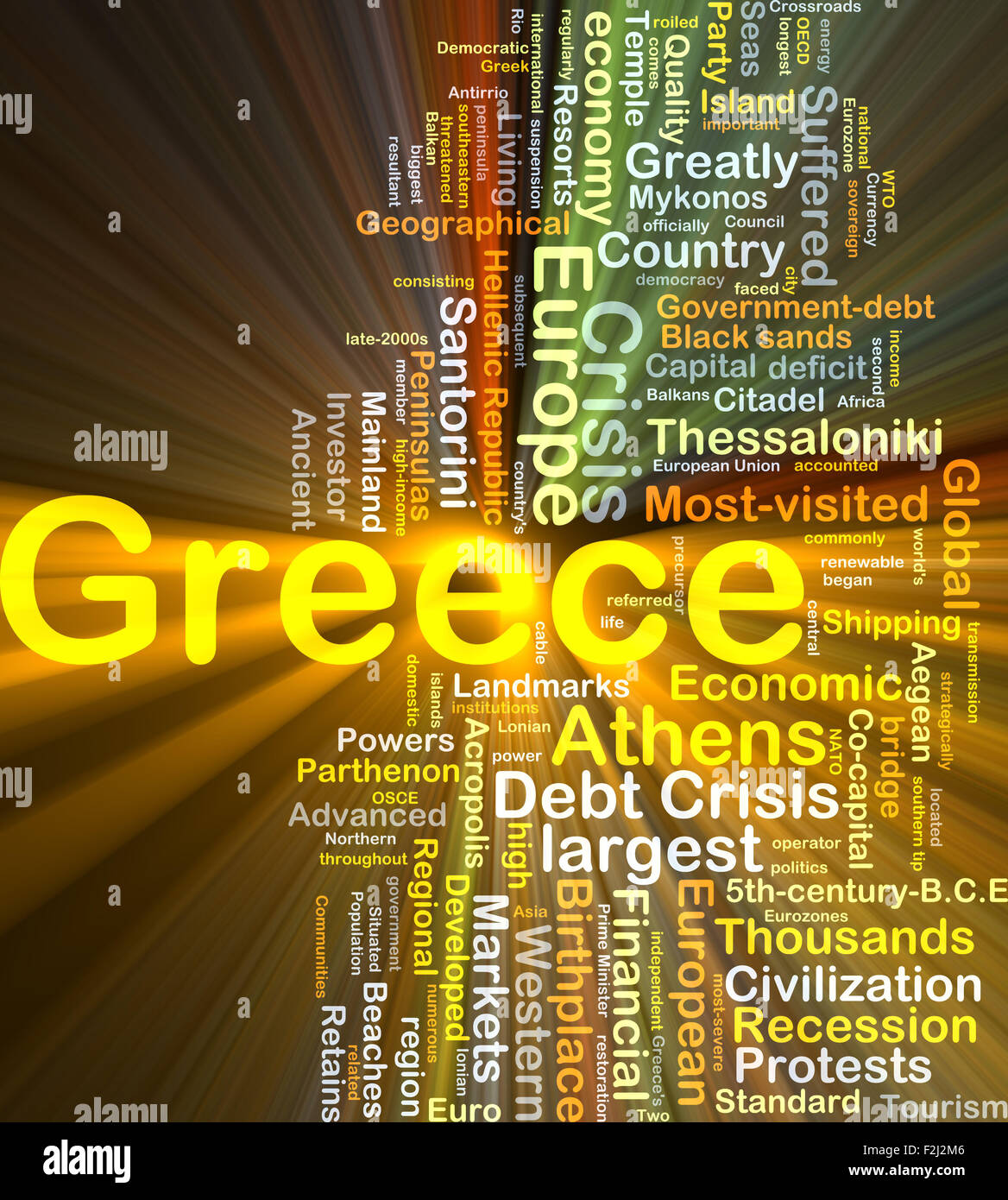 Greece word cloud hi-res stock photography and images - Alamy
