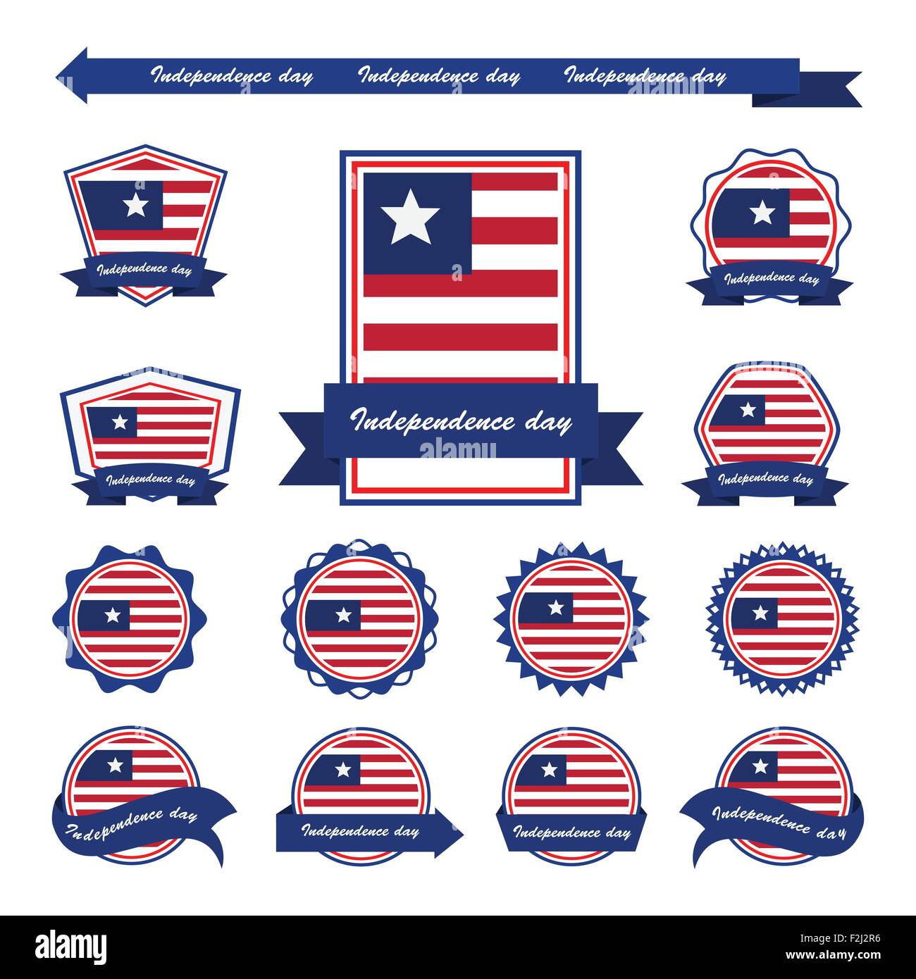 liberia independence day flags infographic design Stock Vector Image ...