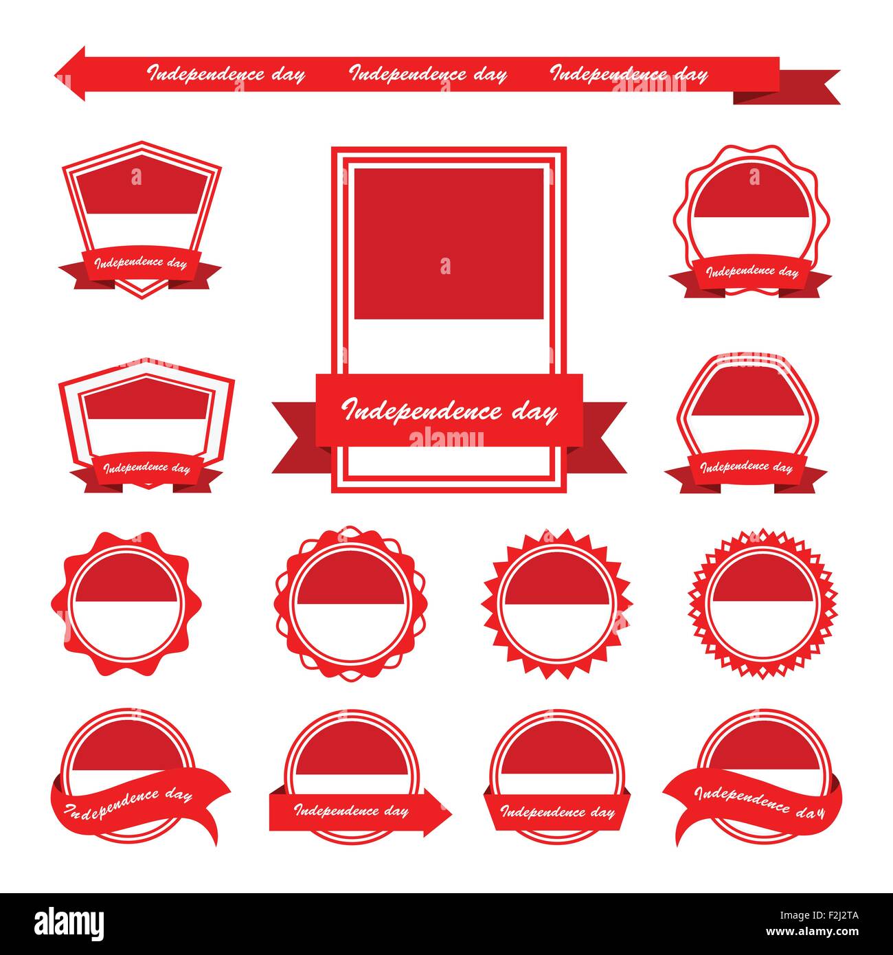 monaco independence day flags infographic design Stock Vector Image ...