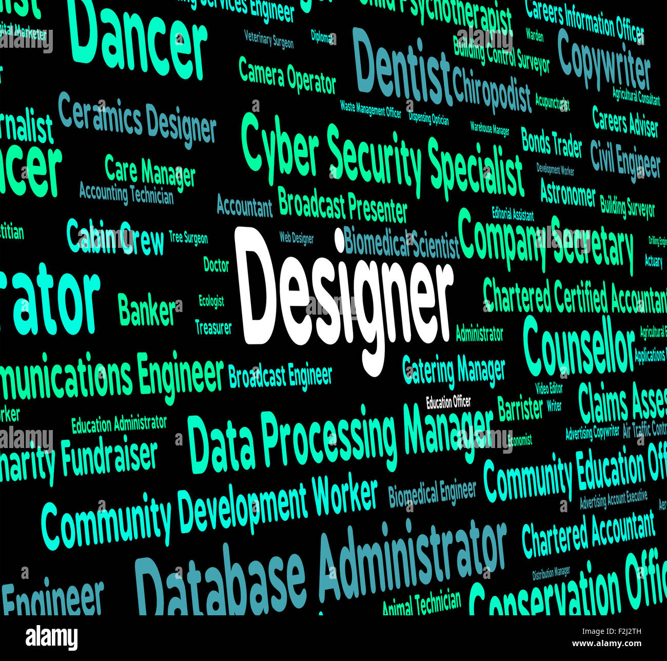 Designer Job Representing Experts Career And Excellence Stock Photo - Alamy