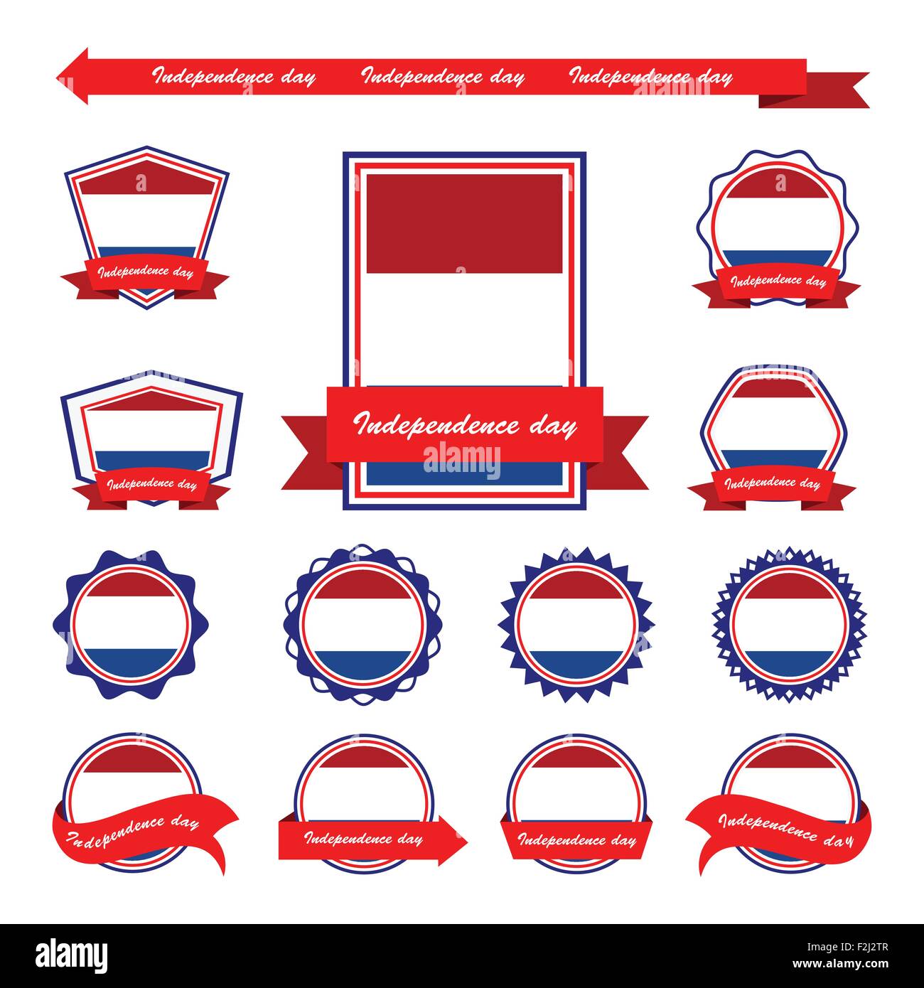 netherlands independence day flags infographic design Stock Vector ...