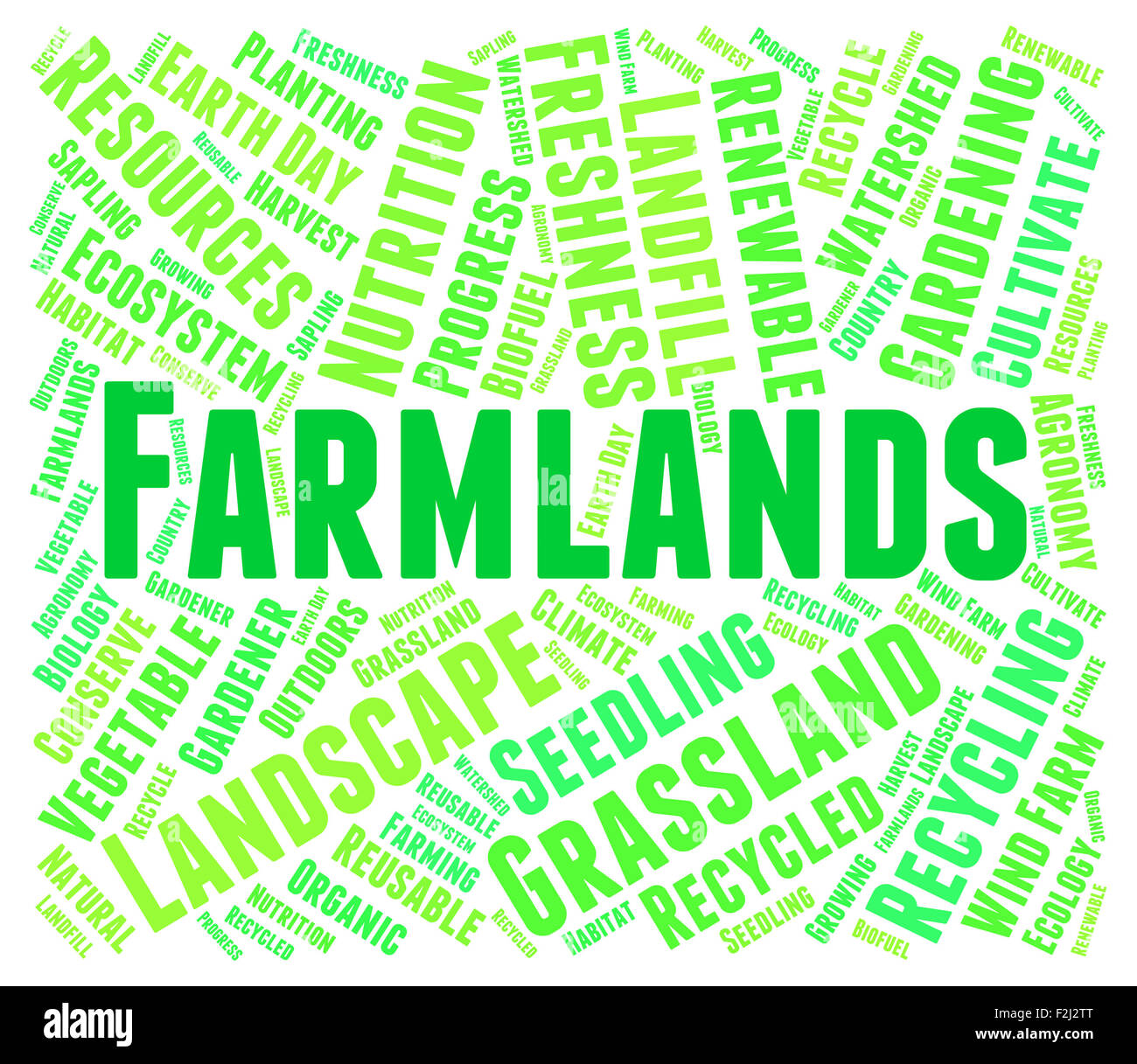 Farmlands Word Indicating Cultivates Agricultural And Farmed Stock ...