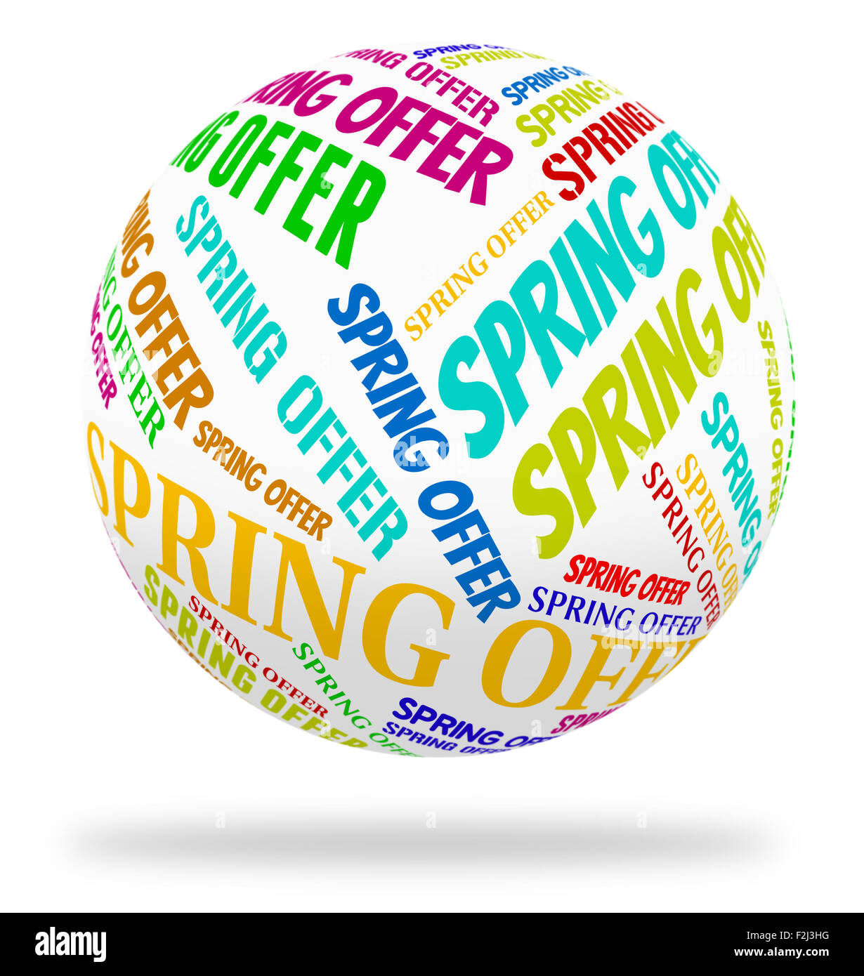 Spring Offer Indicating Retail Save And Clearance Stock Photo - Alamy