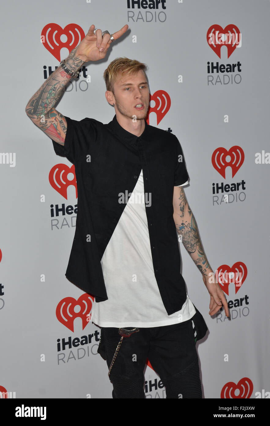 Las Vegas, Nevada, USA. 19th Sep, 2015. Rapper Machine Gun Kelly ...