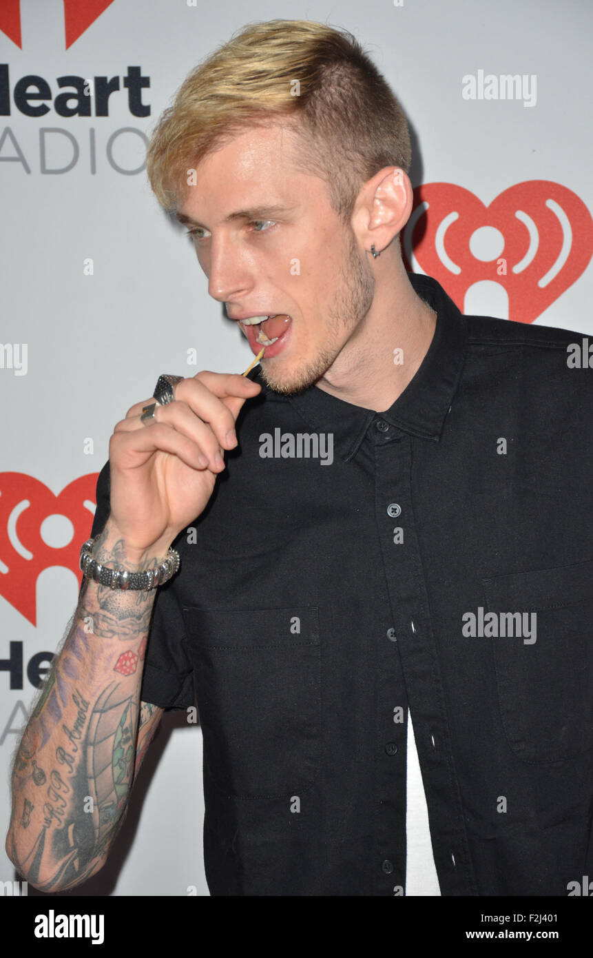 Las Vegas, Nevada, USA. 19th Sep, 2015. Rapper Machine Gun Kelly ...