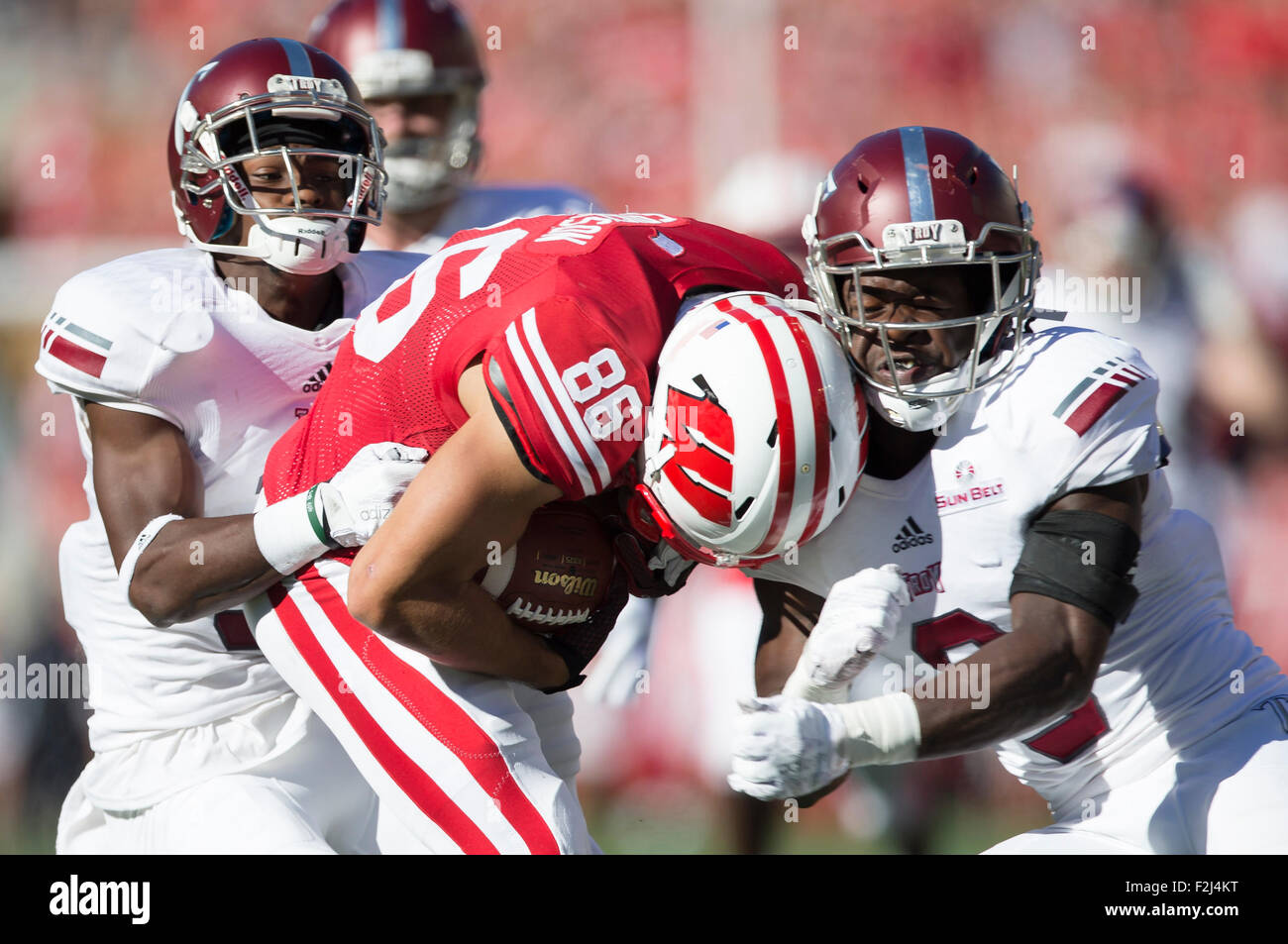 Madison, WI., USA. 19 September, 2015. Wisconsin Badgers wide receiver ...