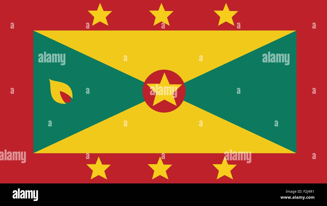 Grenada Flag for Independence Day and infographic Vector illustration ...