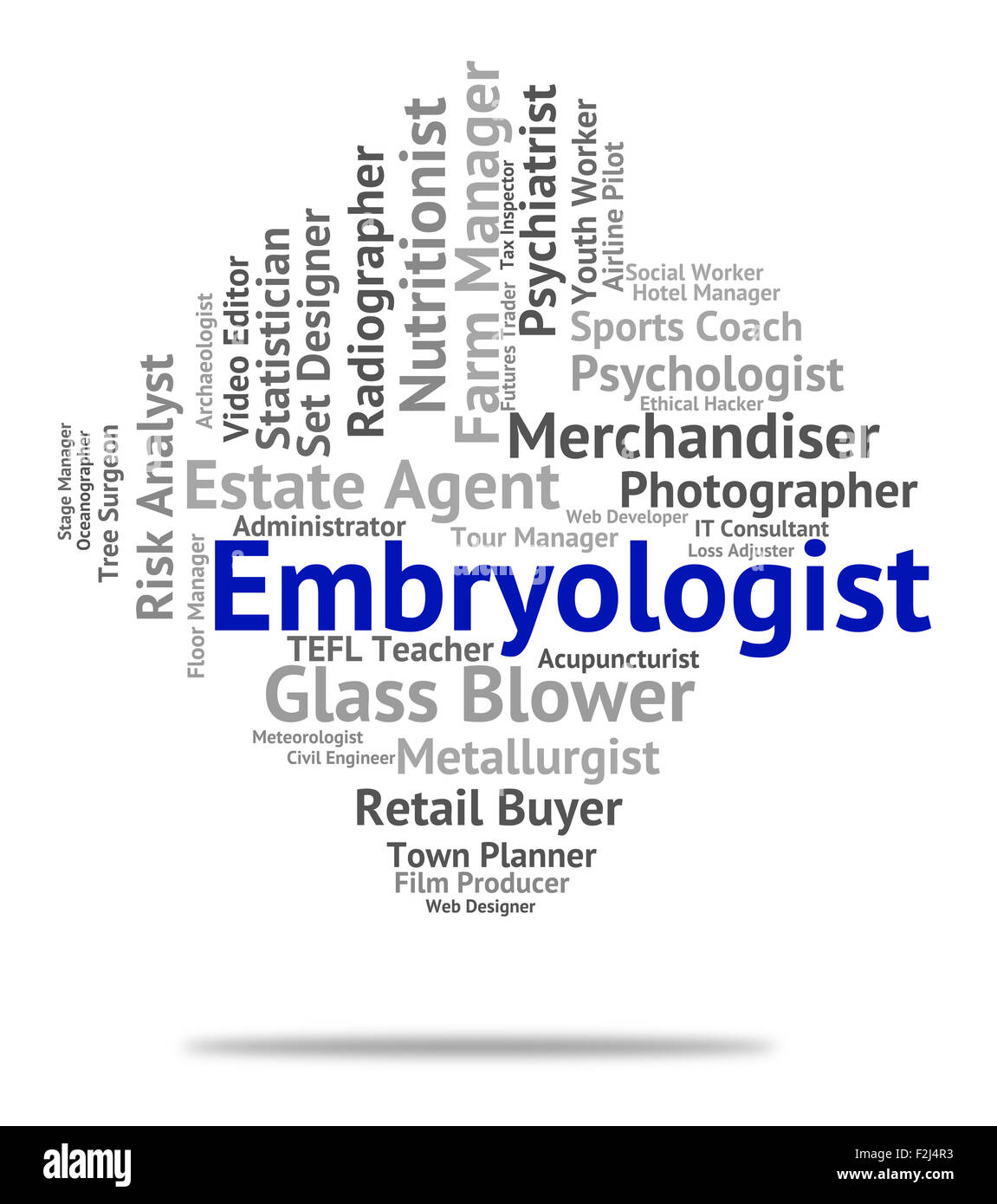 Embryologist Job Showing Expert Position And Genetics Stock Photo - Alamy