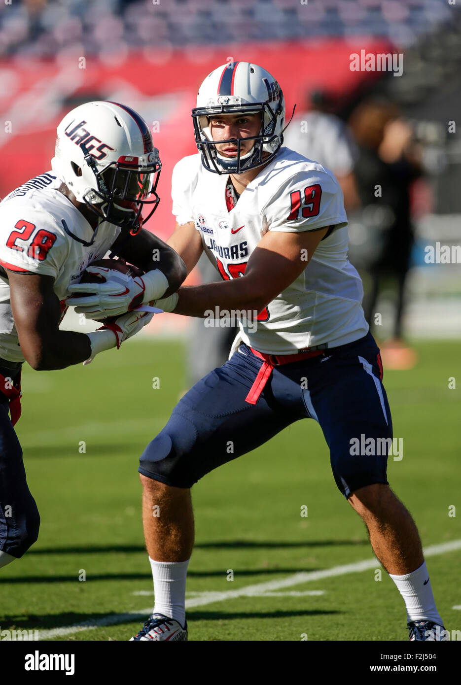 San Diego, CA. 19th Sep, 2015. University of South Alabama Jaguar QB ...