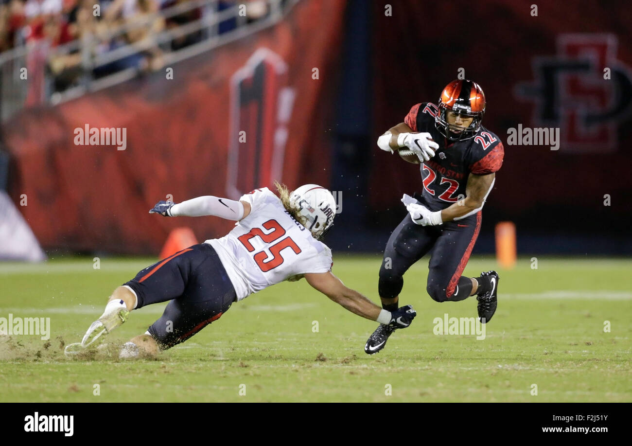 San Diego, CA. 19th Sep, 2015. San Diego State University Aztec Running ...