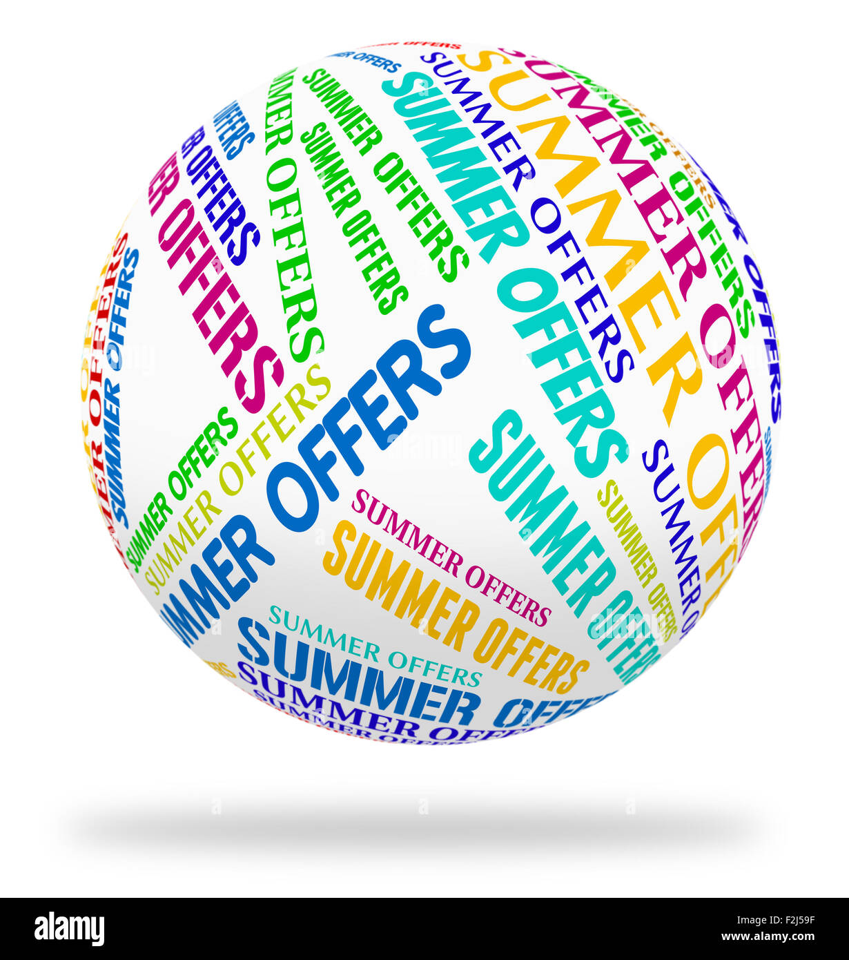 Summer Offers Representing Save Retail And Text Stock Photo - Alamy